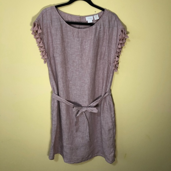 Rachel Ashwell | Dresses | New Rachel Ashwell 0 Linen Shift Tassel ...